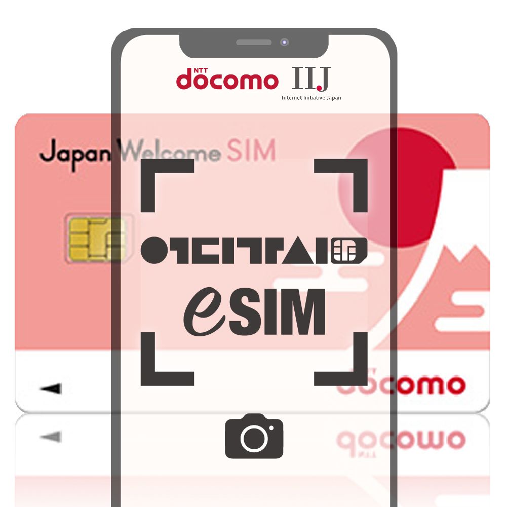 [eSIM] 속도제한 없는 4G 무제한 도코모IIJ - 일본전국커버 - 트리플 투어티켓